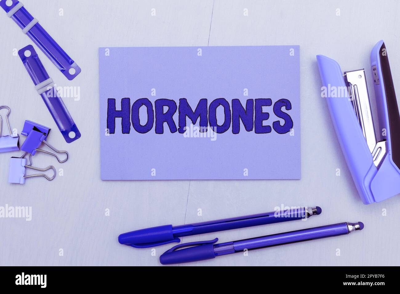 Text caption presenting Hormones. Word Written on regulatory substance ...