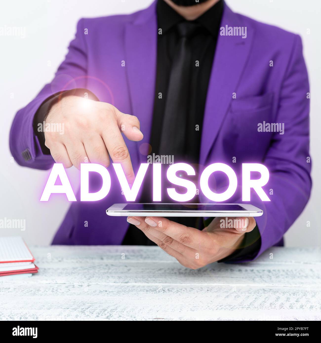 Conceptual caption Advisor. Business idea Give advice recommendation ...