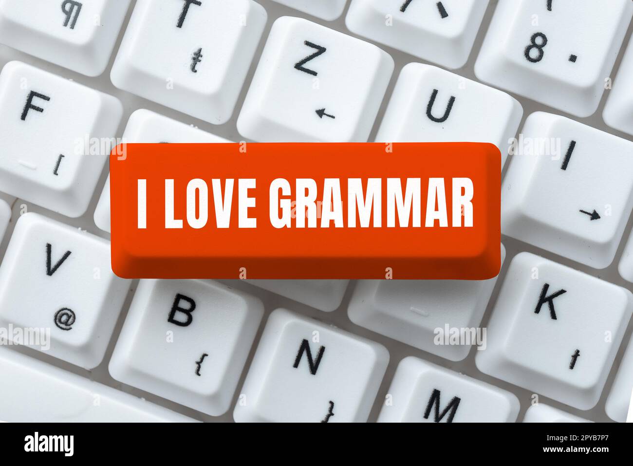 Writing displaying text I Love Grammar. Internet Concept act of ...