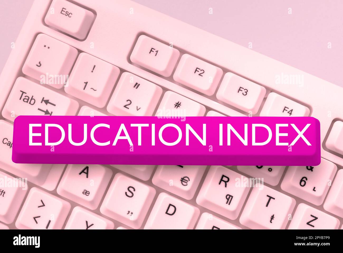 Hand writing sign Education Index. Word for aiming to meet learning needs of all children youth ...