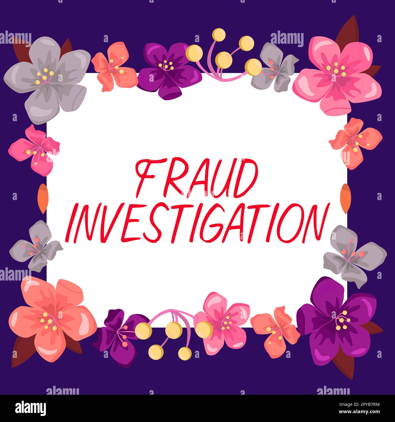 Hand writing sign Fraud Investigation. Business overview process of ...