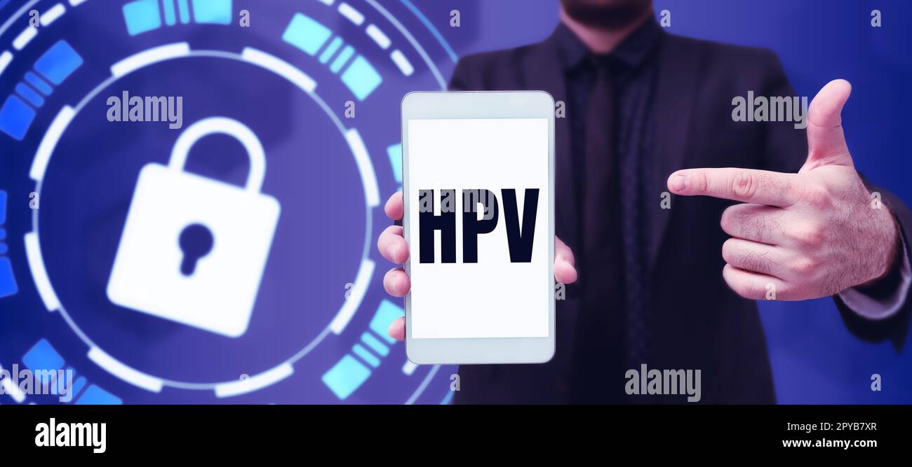 Text showing inspiration Hpv. Concept meaning Group of viruses that ...