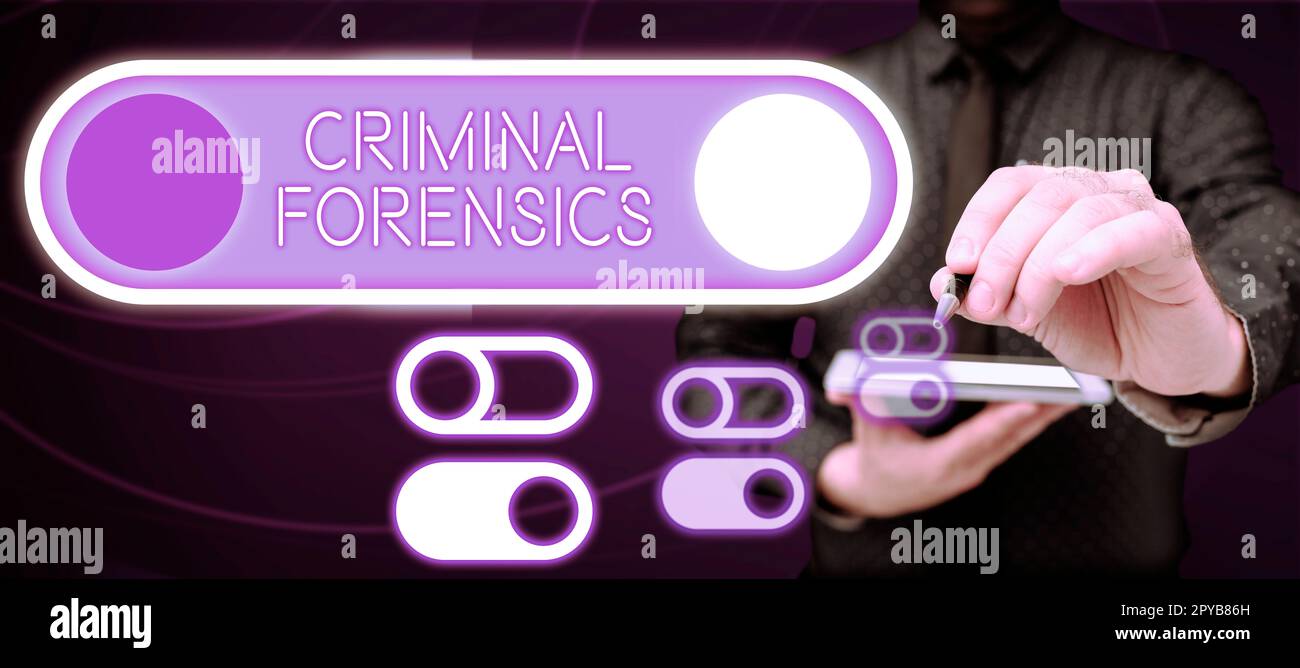 Inspiration showing sign Criminal Forensics. Business approach Federal ...