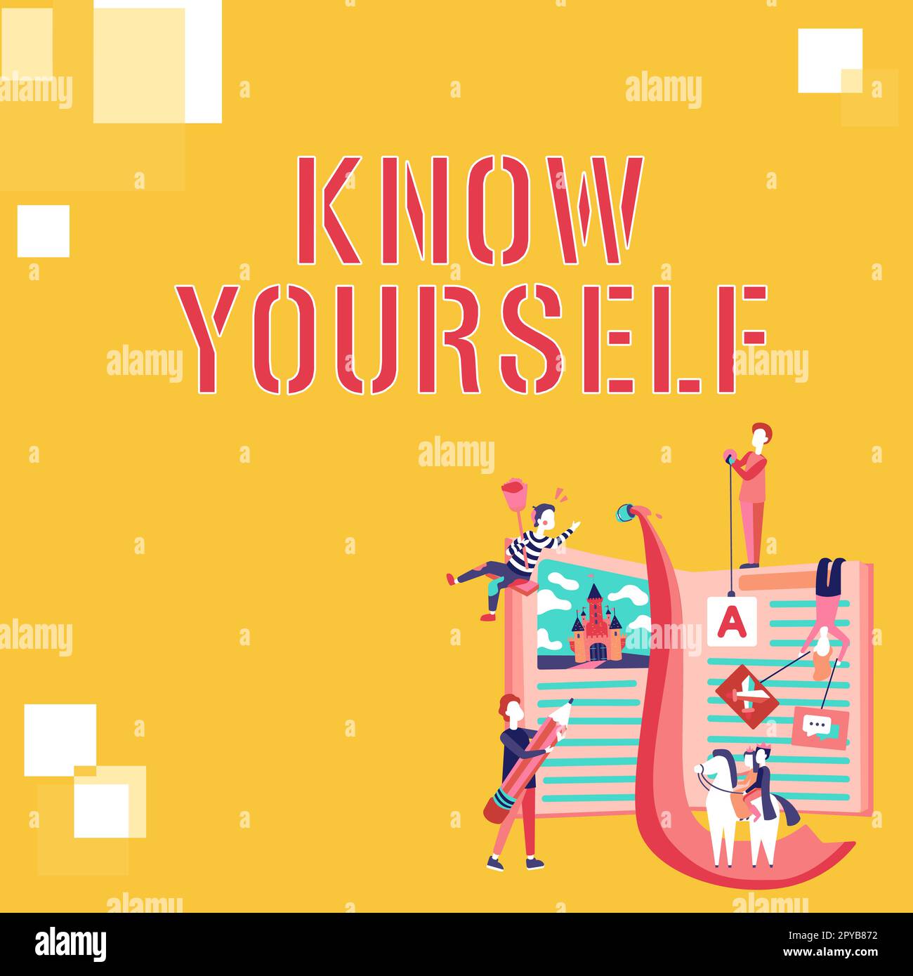 Writing displaying text Know Yourself. Conceptual photo Find You ...