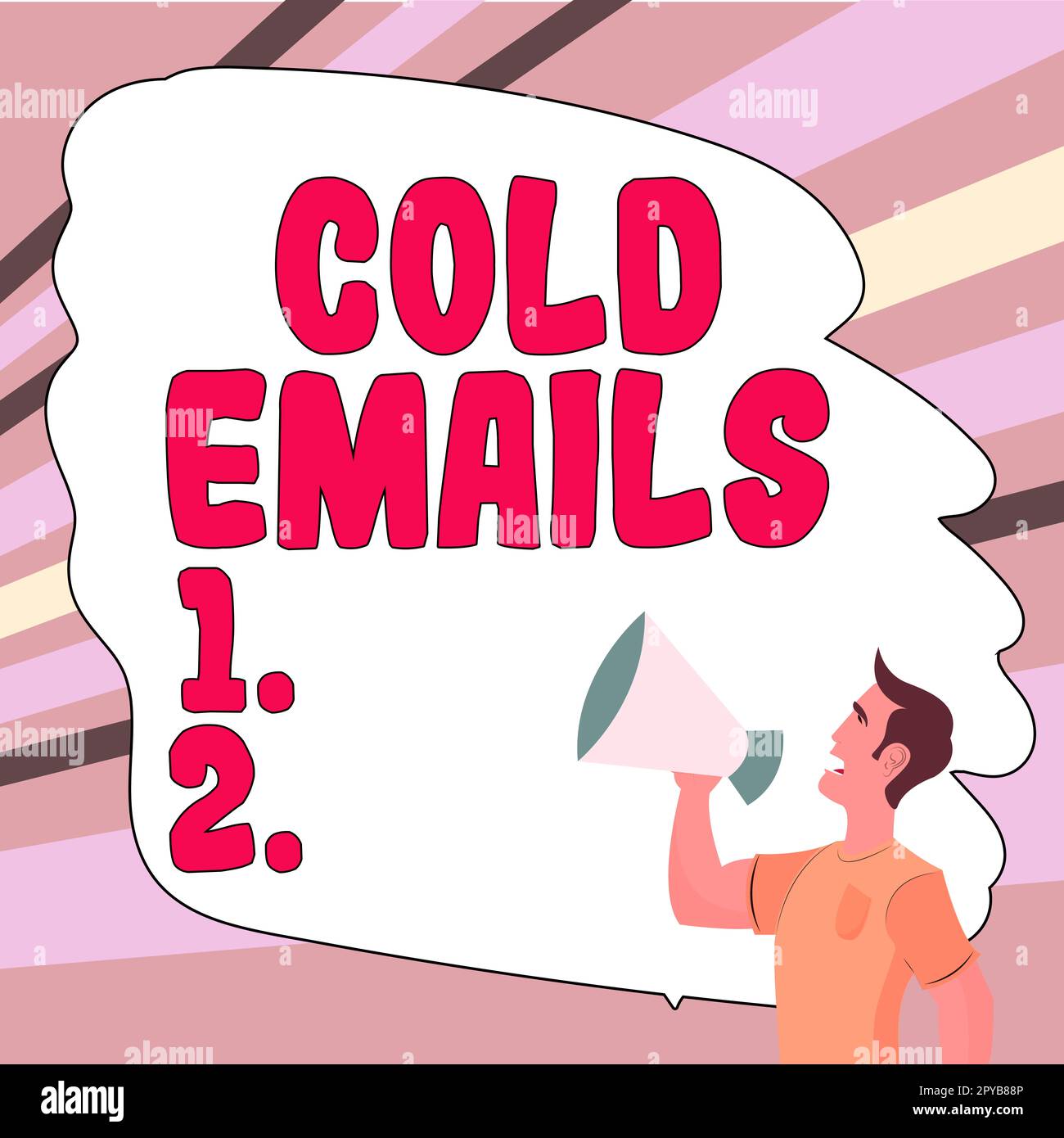 Conceptual display Cold Emails. Business overview unsolicited email ...