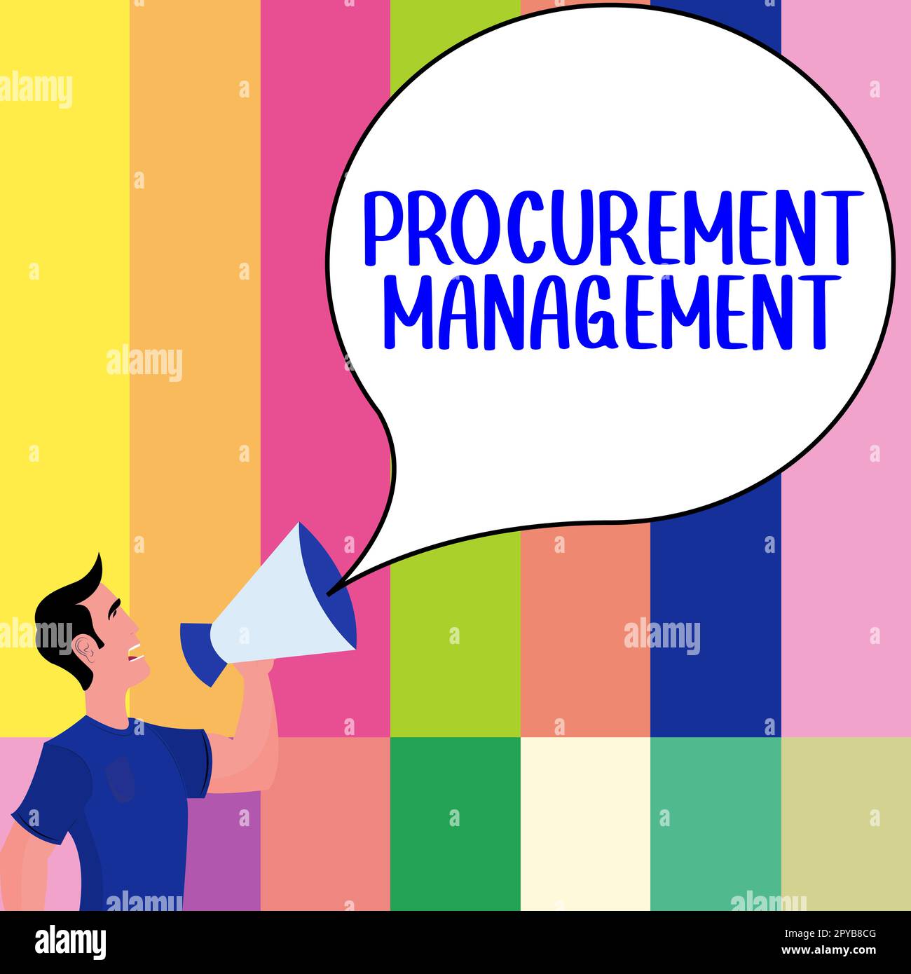 Sign displaying Procurement Management. Business idea buying Goods and ...