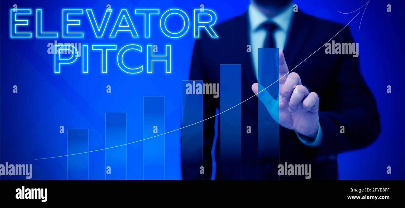 Handwriting text Elevator Pitch. Business approach A persuasive sales ...
