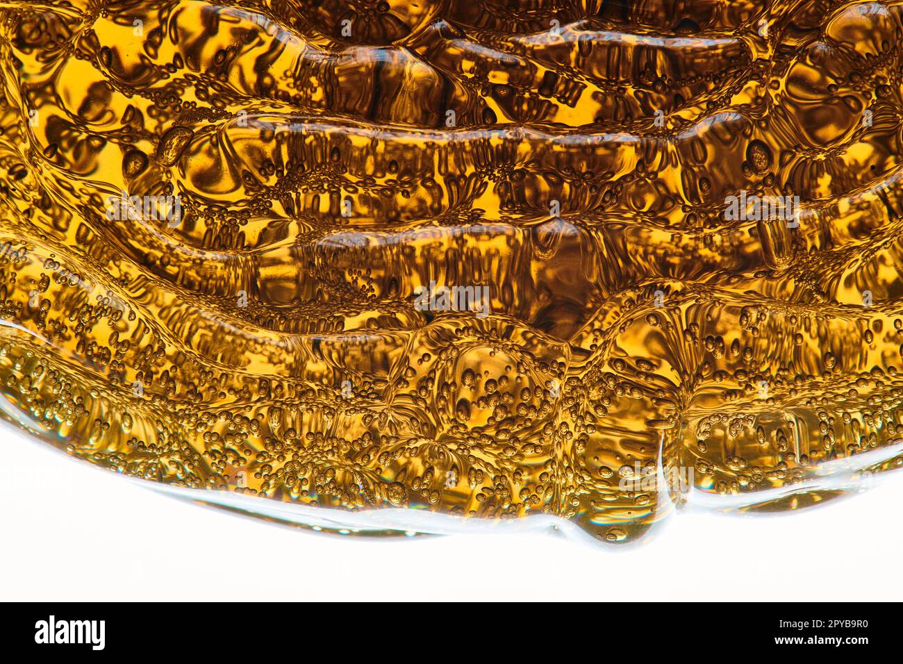 Close-up of plastic lump of polymer resin injection molding process ...