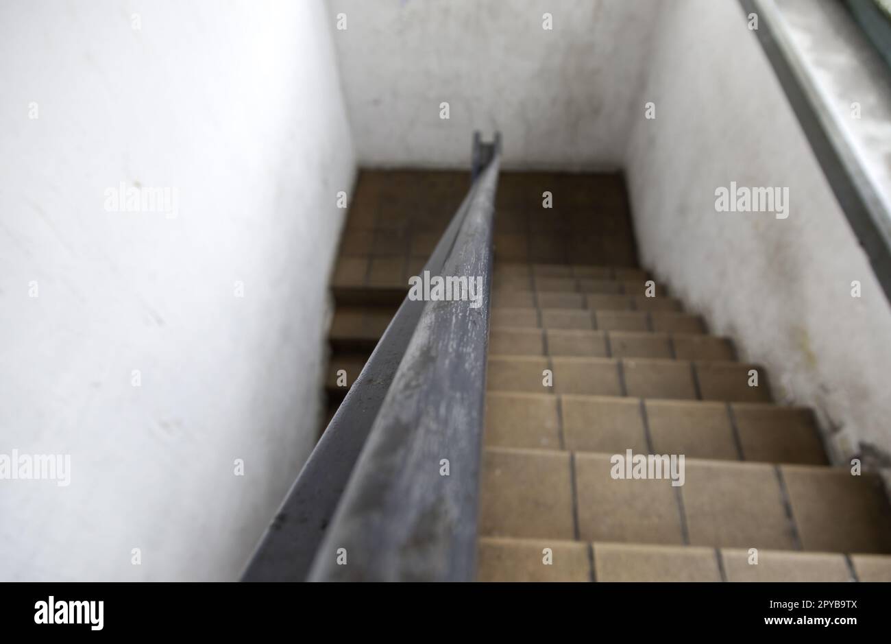 Dark creepy stairs Stock Photo - Alamy