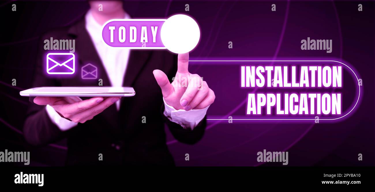 Conceptual Display Installation Application Business Approach The Act Of Replacing An Older