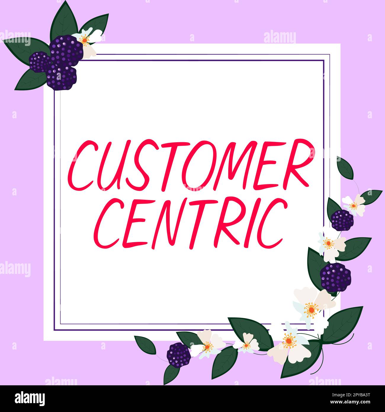 Writing Displaying Text Customer Centric Business Showcase Process Of