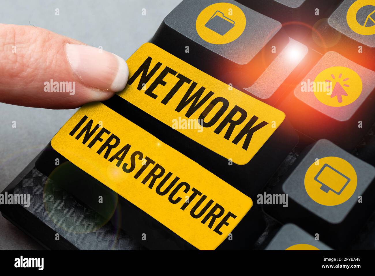 Text caption presenting Network Infrastructure. Business concept ... Text caption presenting Network Infrastructure. Business concept ...