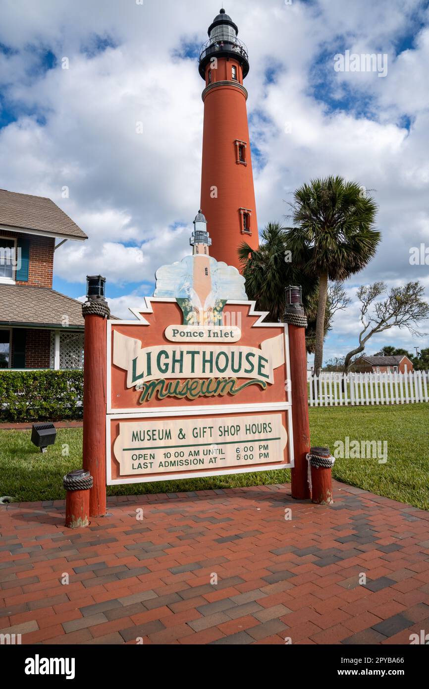 Ponce Inlet, Florida - December 29, 2022: Ponce De Leon Inlet ...