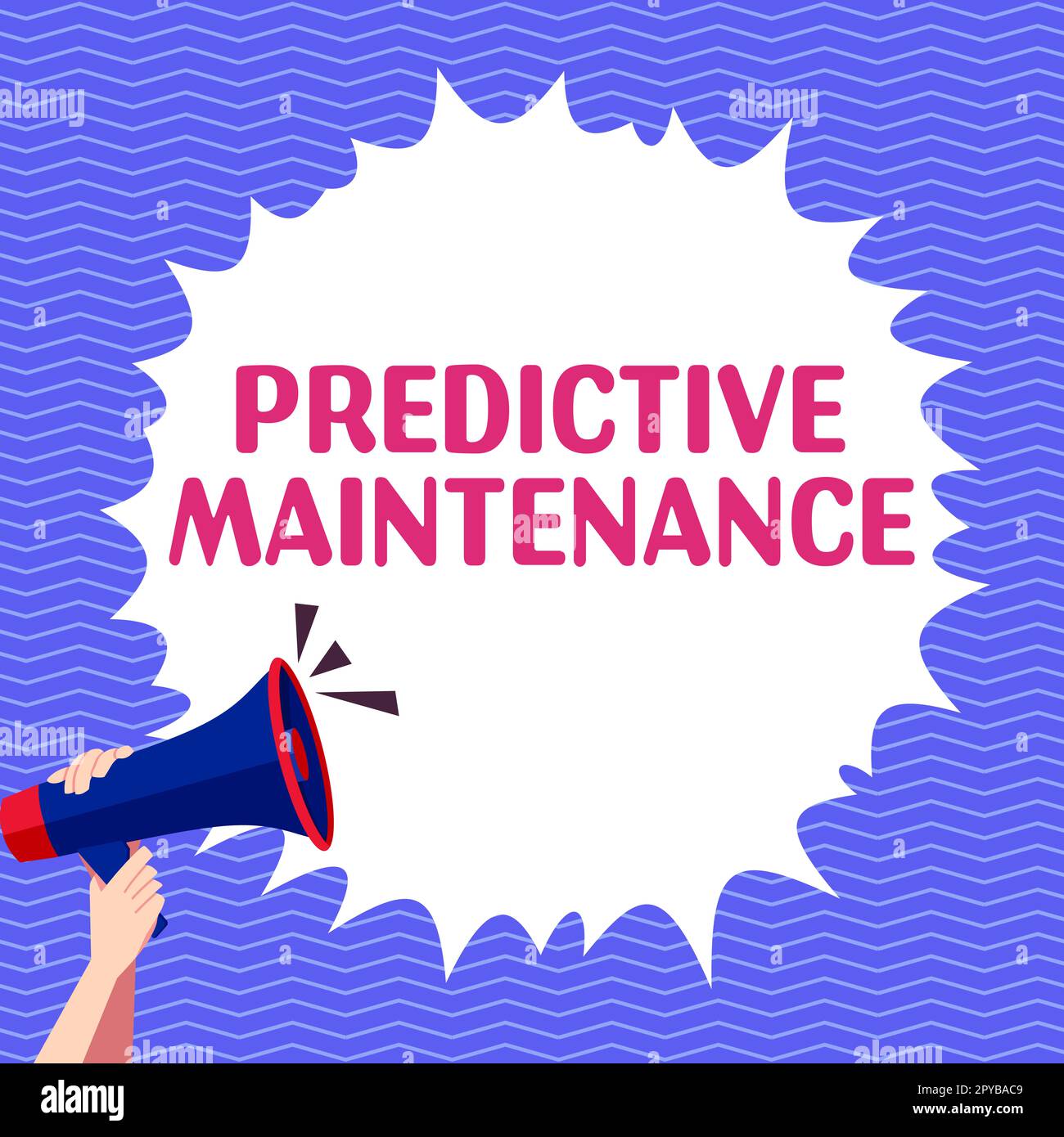 Hand writing sign Predictive Maintenance. Internet Concept Predict when ...