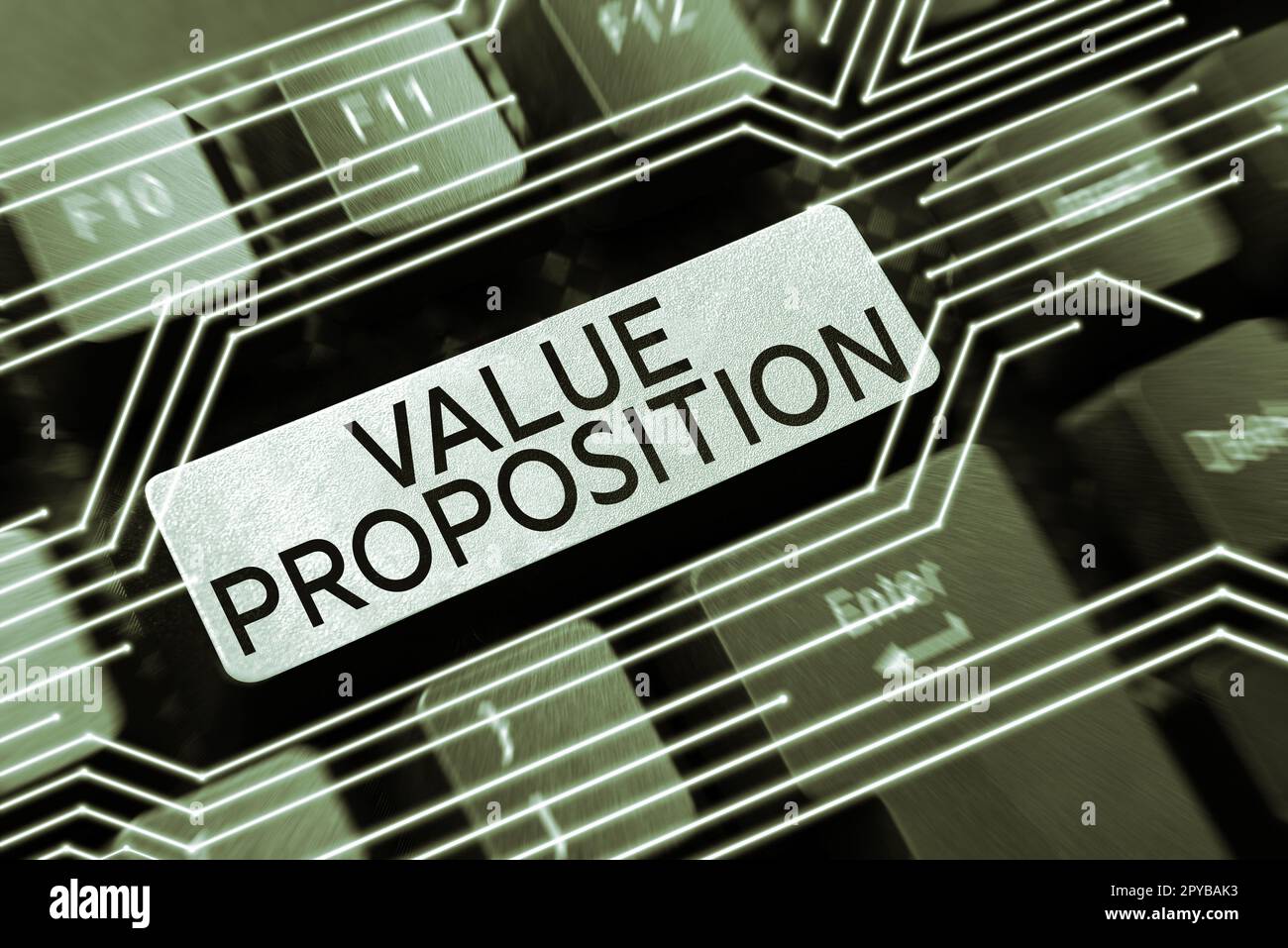 Sign displaying Value Proposition. Concept meaning service make company ...