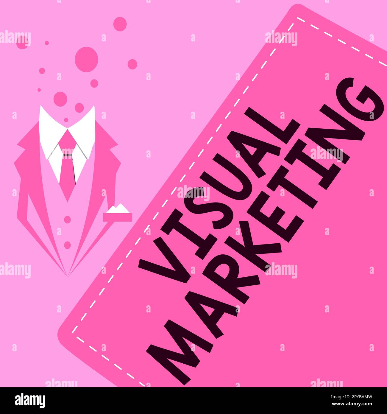 Text sign showing Visual Marketing. Word for connecting marketing ...