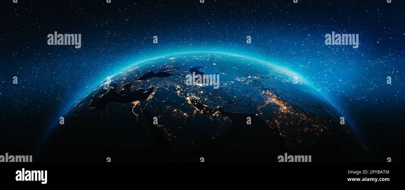 Planet Earth - Middle East. Elements of this image furnished by NASA ...