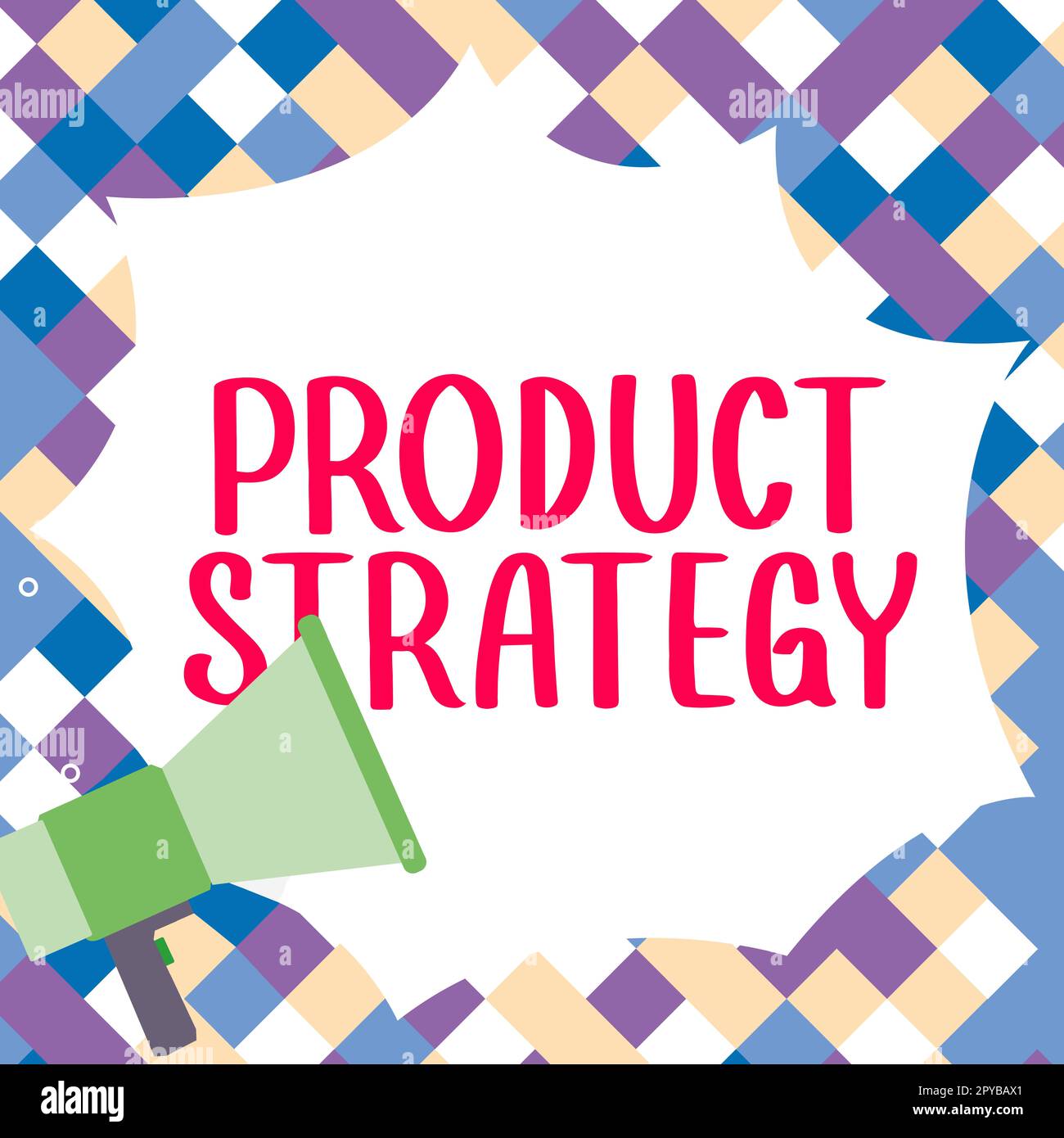 Inspiration showing sign Product Strategy. Business concept long term ...