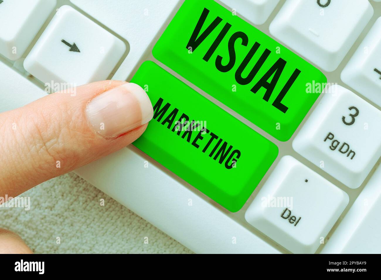 Sign displaying Visual Marketing. Business showcase connecting ...