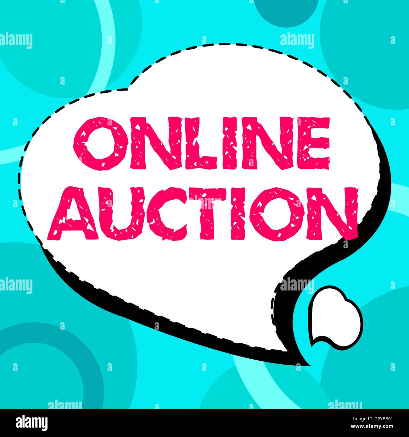 Text showing inspiration Online Auction. Business showcase process of ...