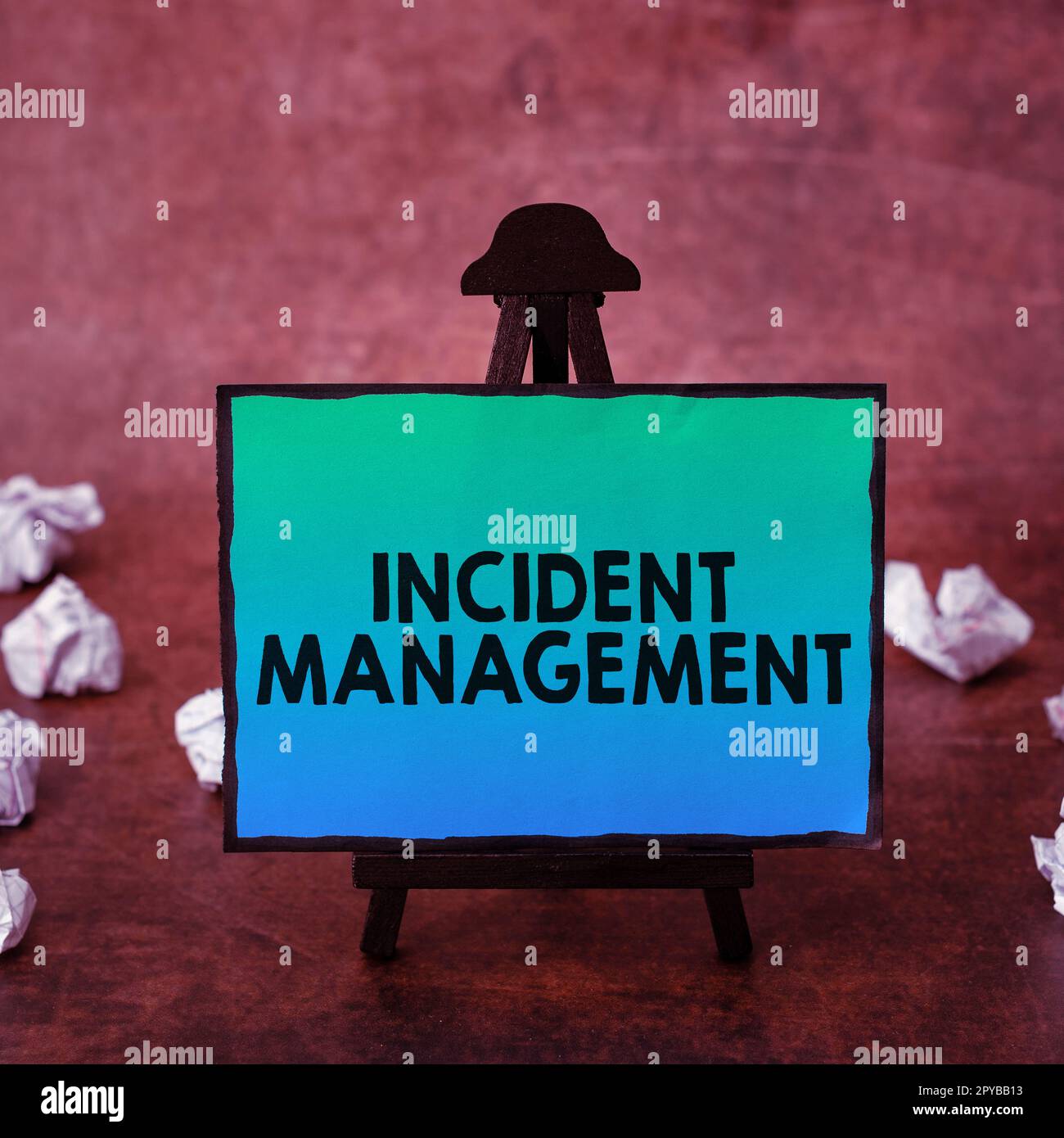 Text Caption Presenting Incident Management Word For Process To Return Service To Normal
