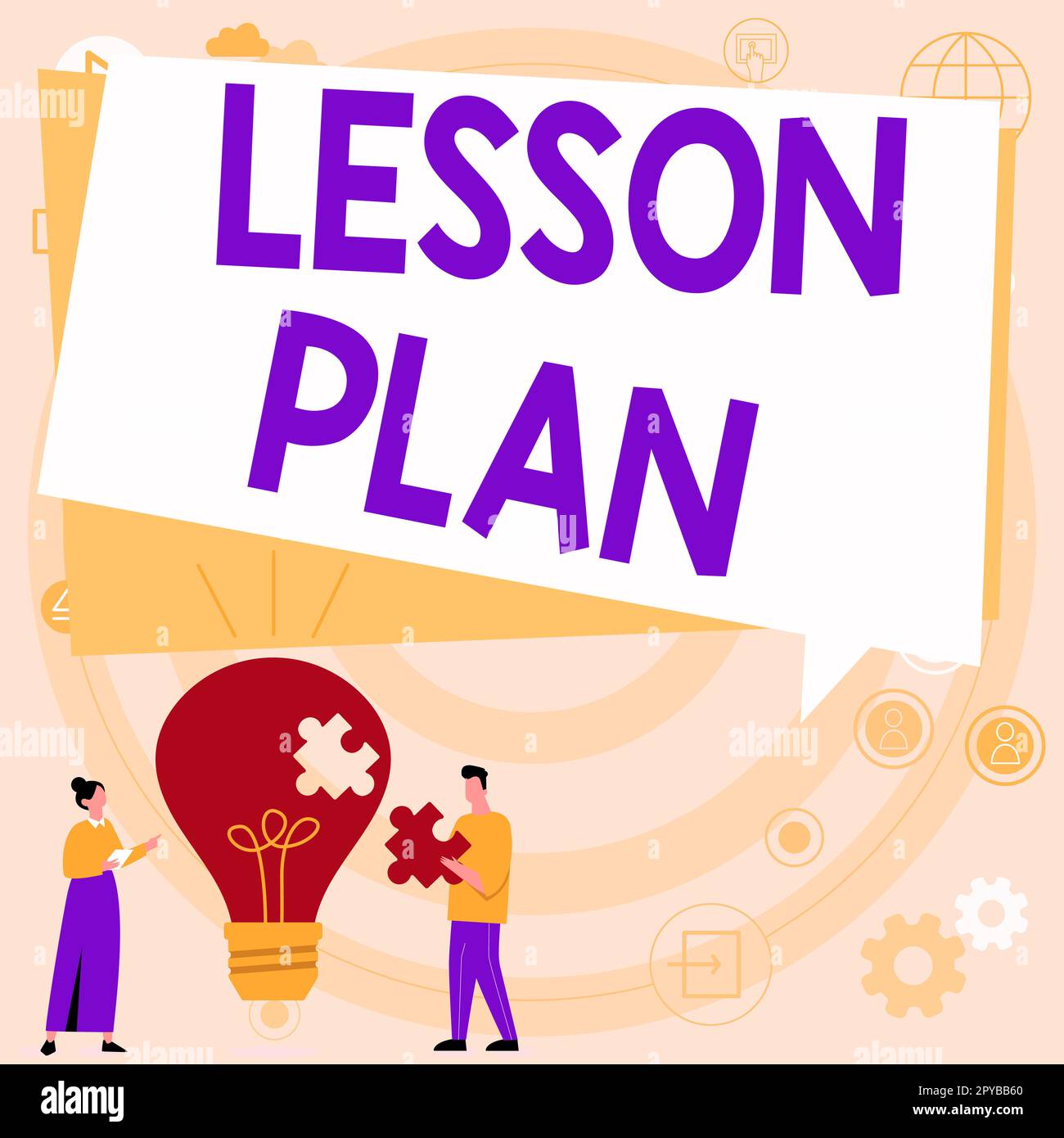 Inspiration showing sign Lesson Plan. Internet Concept a teacher's ...