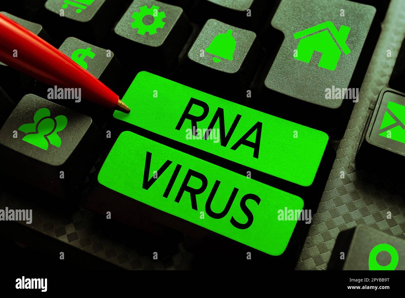 Text sign showing Rna Virus. Conceptual photo a virus genetic ...