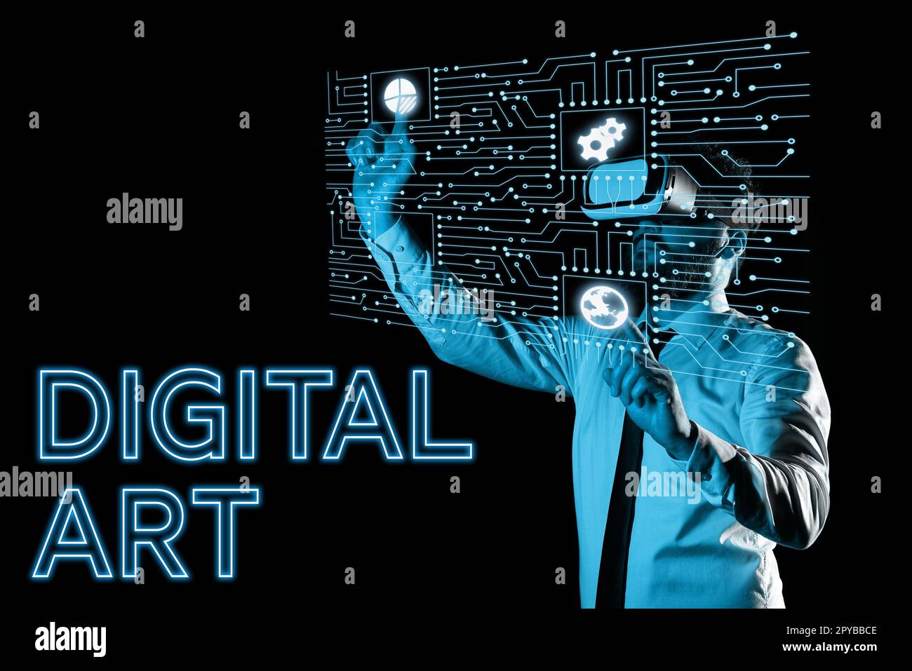 Inspiration showing sign Digital Art. Concept meaning use of skill and ...