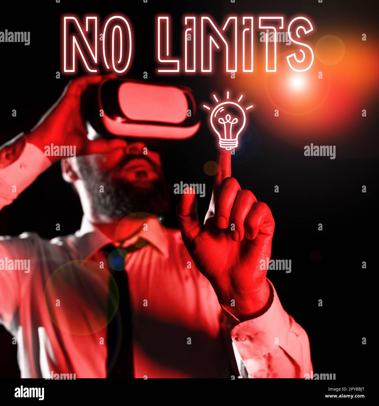 Inspiration showing sign No Limits. Business concept to do whatever you ...