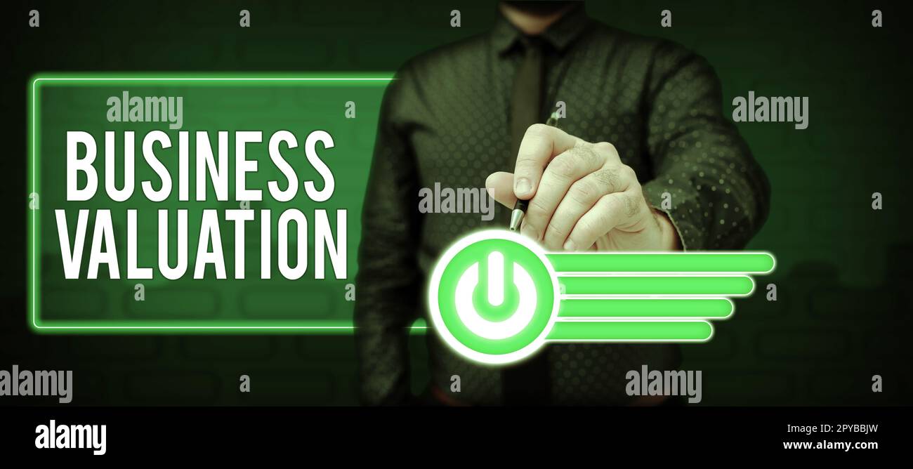 Text showing inspiration Business Valuation. Concept meaning ...