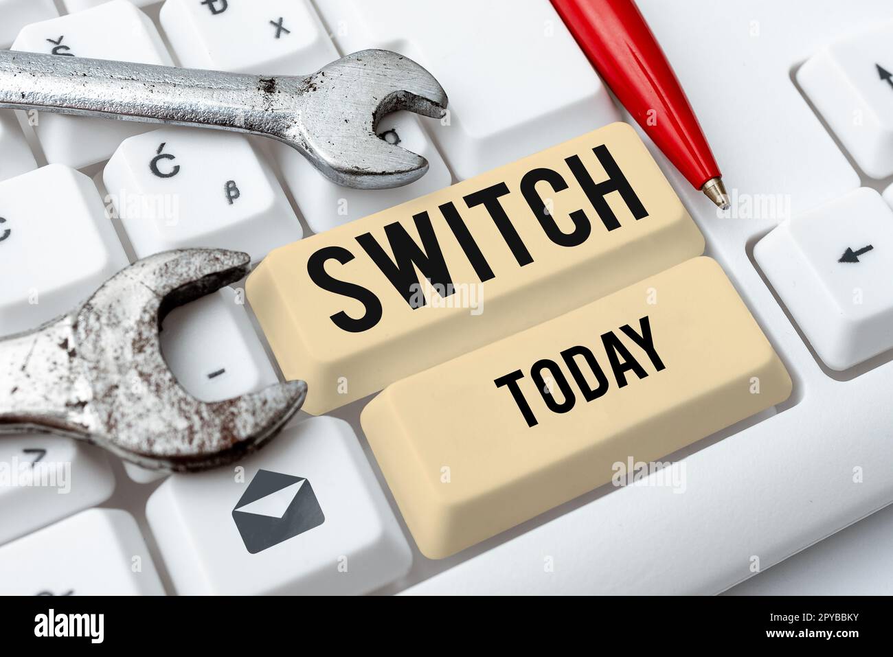 Conceptual display Switch. Business concept device for making and ...