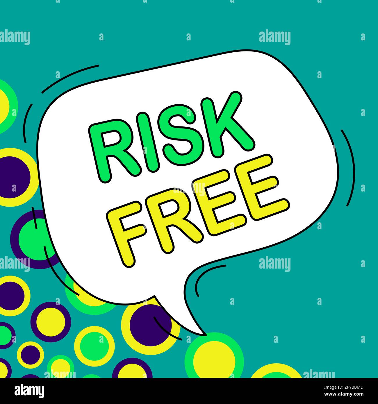Hand writing sign Risk Free. Business idea used to describe something that does not involve any ...