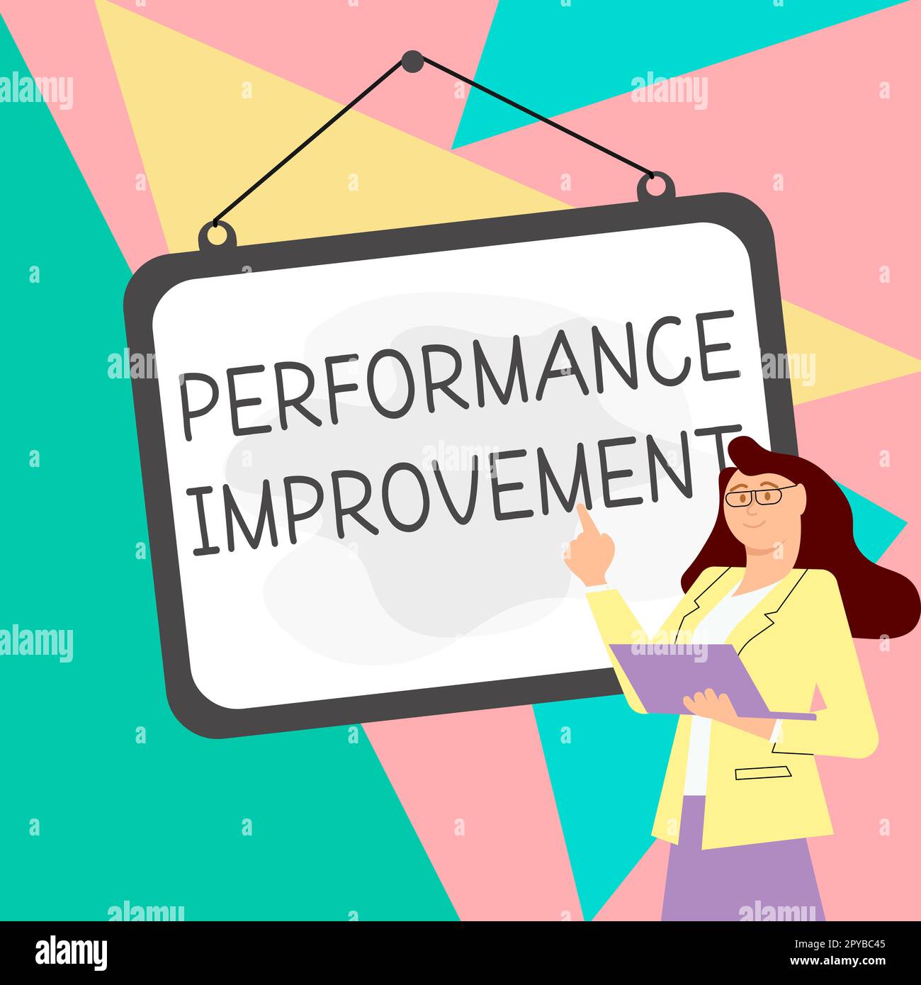 Text showing inspiration Performance Improvement. Business idea Measure ...