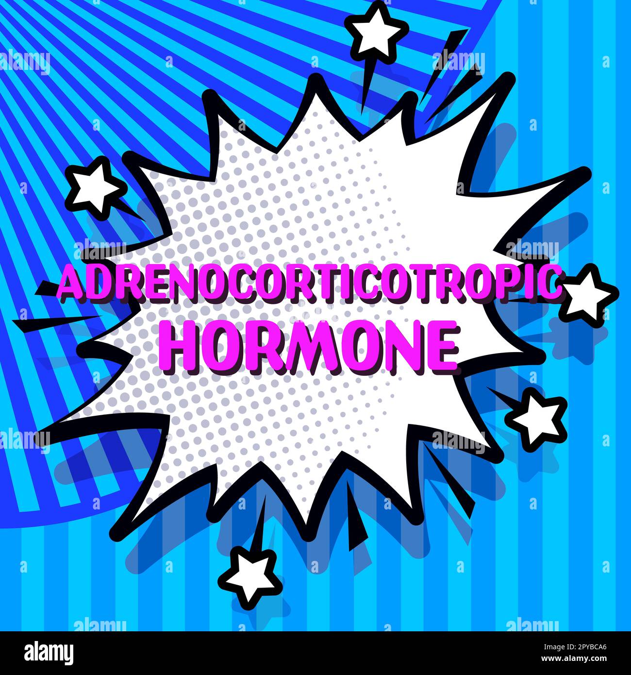 Text caption presenting Adrenocorticotropic Hormone. Conceptual photo ...