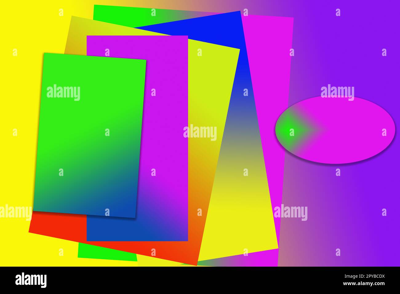 Overlapping geometric shape hi-res stock photography and images - Alamy