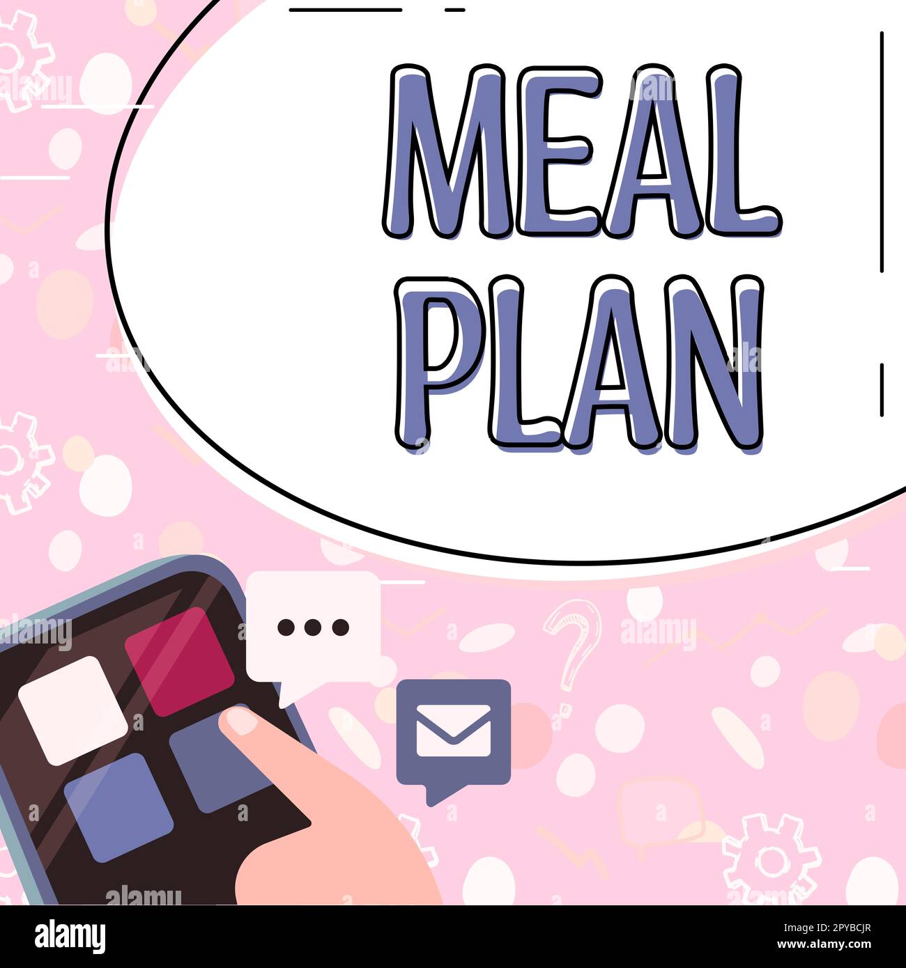 Hand writing sign Meal Plan. Business concept arrangement scheme of ...