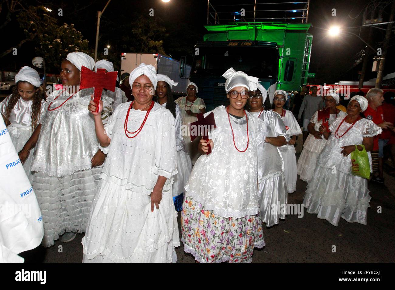 feira de santana, bahia, brazil - april 23, 2023: Afro block parade ...