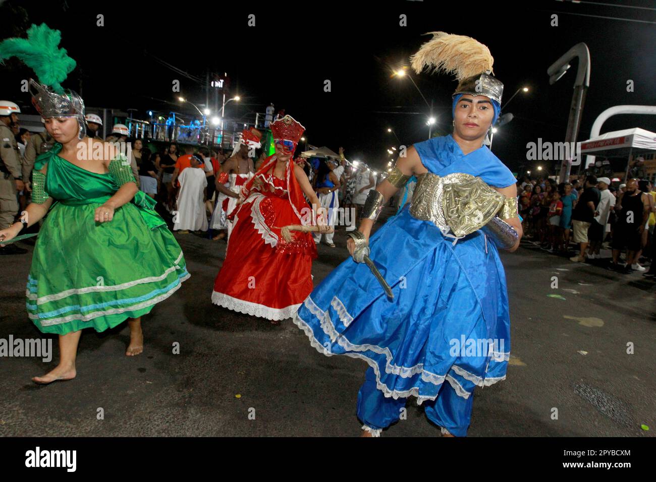 feira de santana, bahia, brazil - april 23, 2023: Afro block parade ...