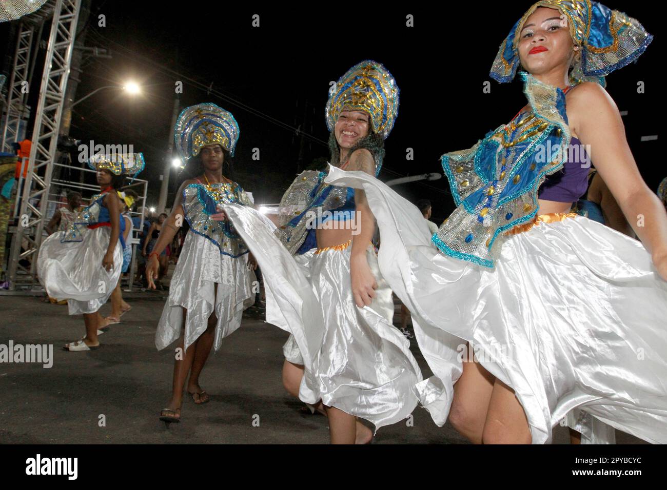 feira de santana, bahia, brazil - april 23, 2023: Afro block parade ...