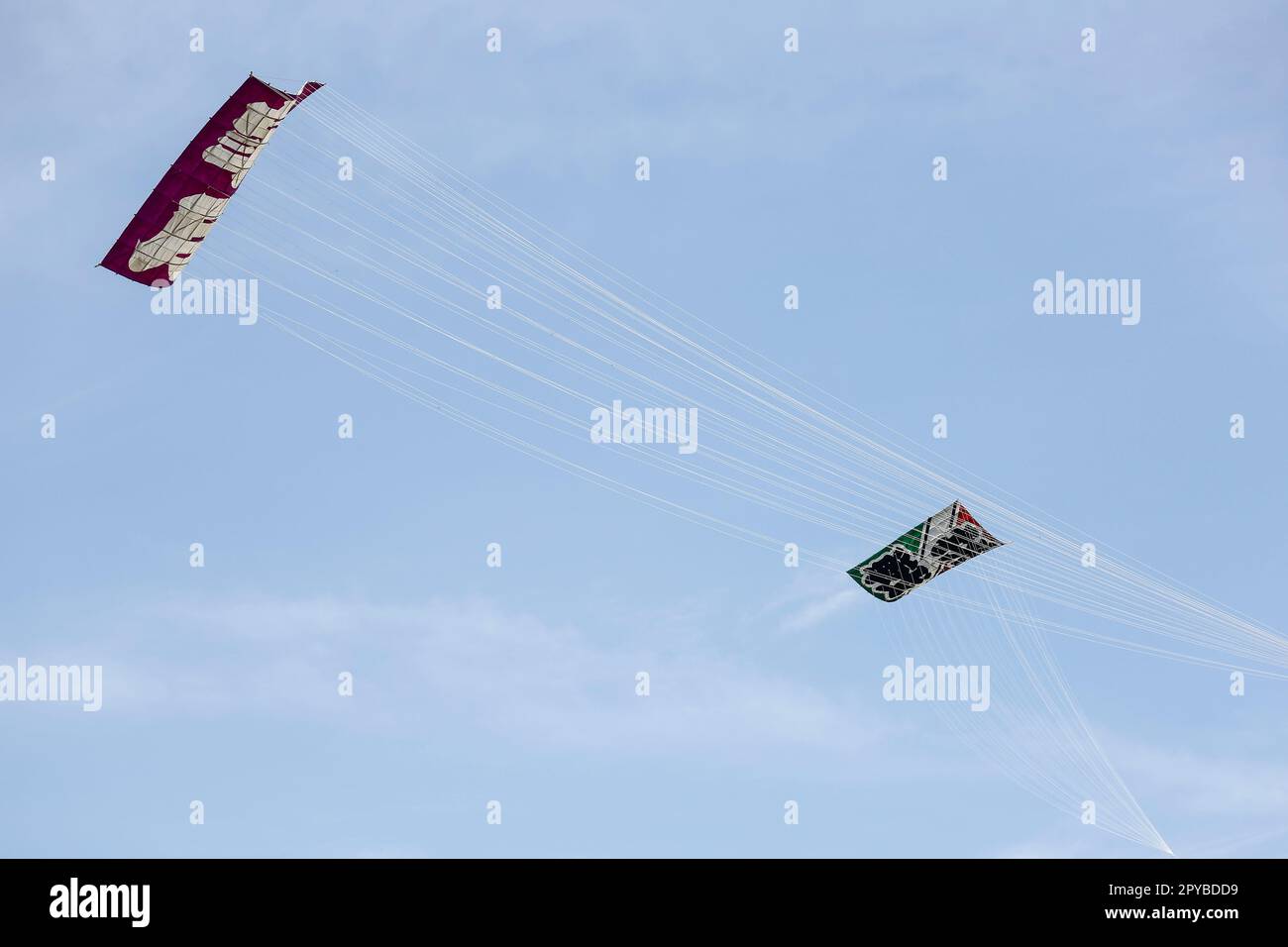 May 3, 2023, Saitama, Japan: A giant kite soars during the Giant Kite ...