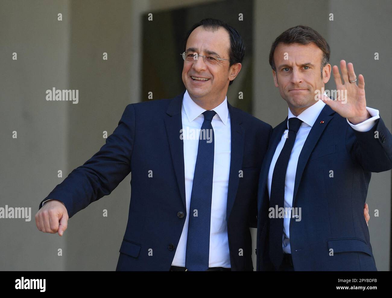 Paris, France. 03rd May, 2023. French President Emmanuel Macron meets ...