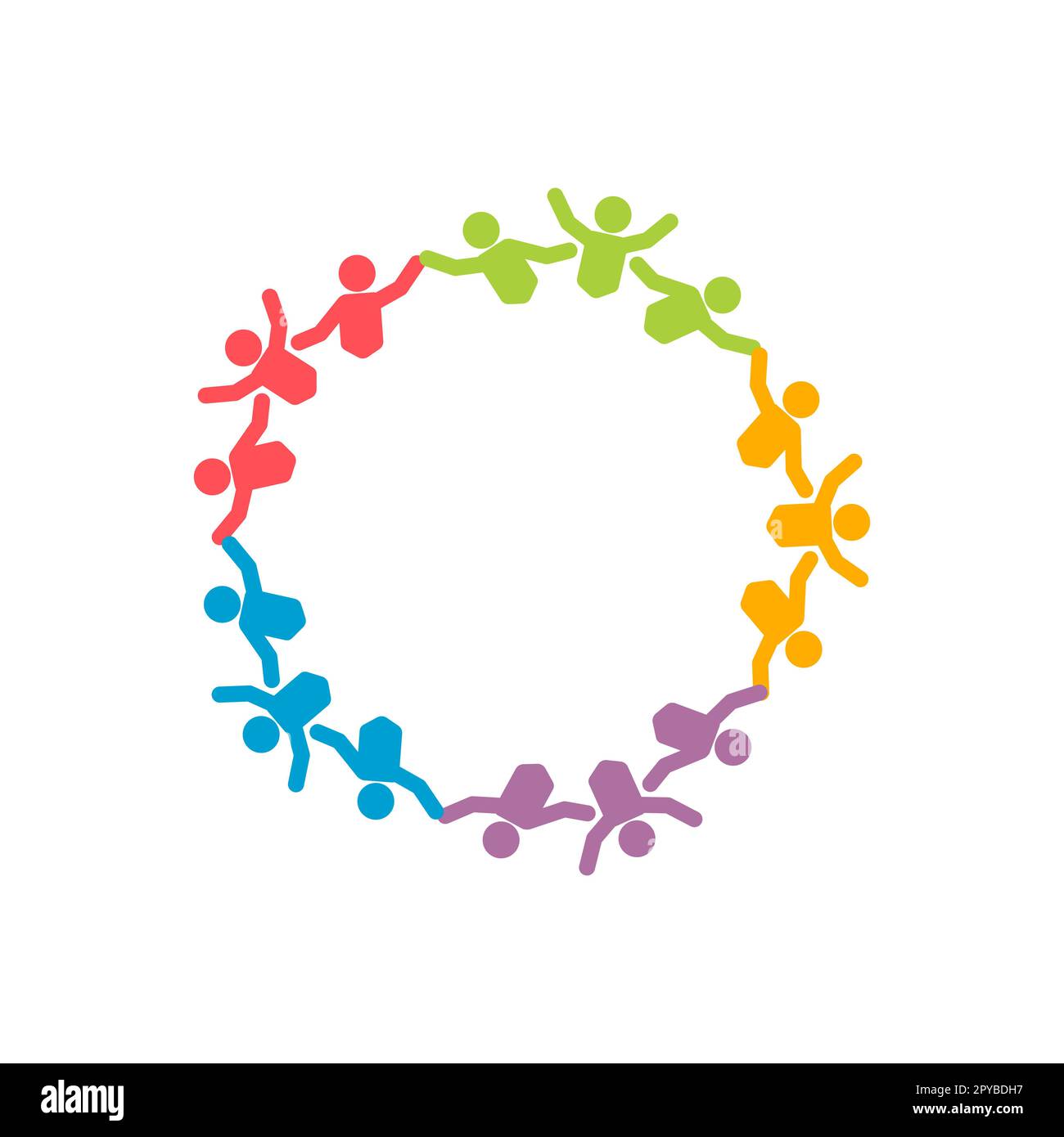 Teamwork Concept People Symbol Vector Logo Template Stock Vector Image ...