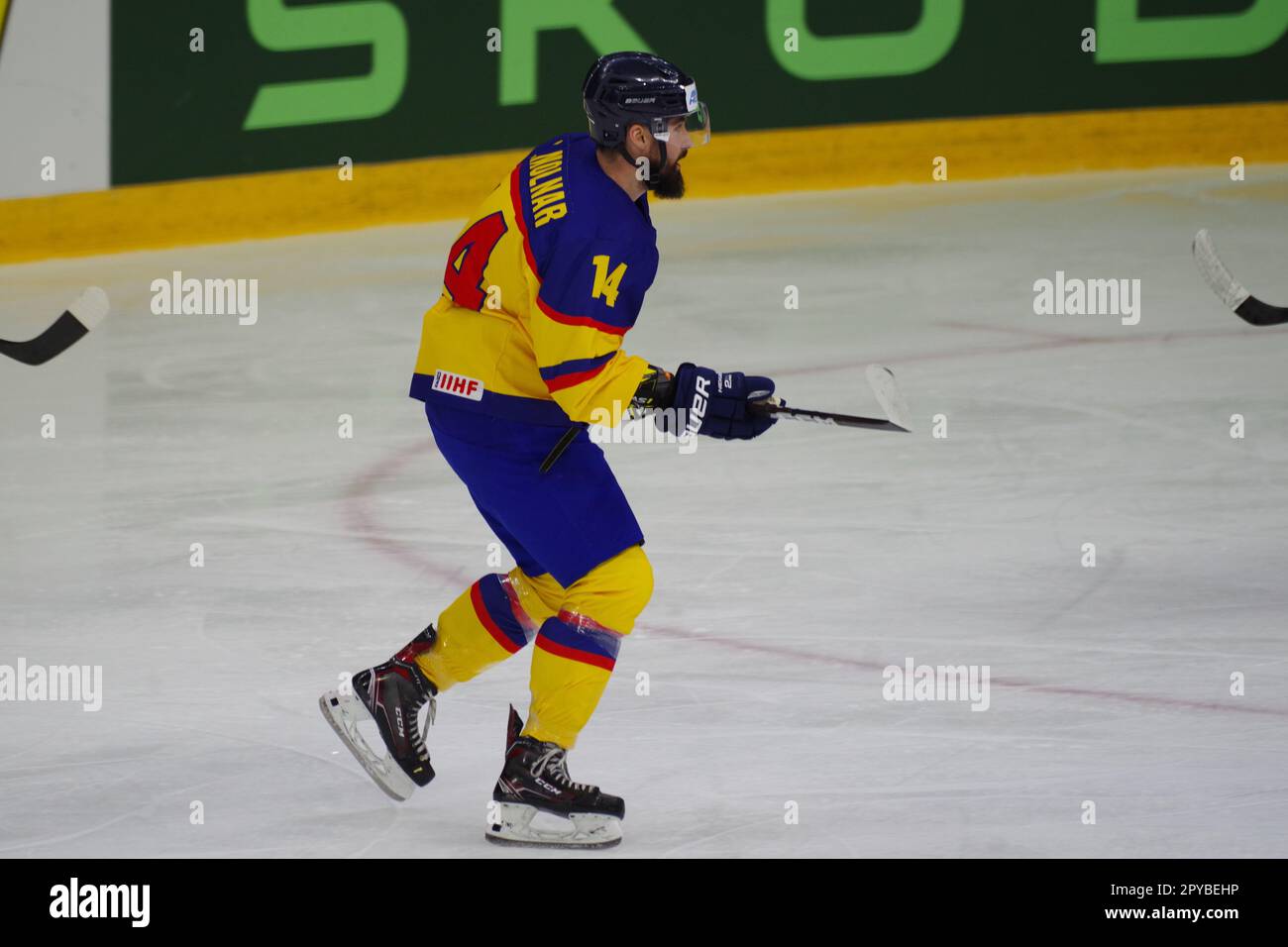 Nottingham, 30 April 2023. Zoltan Molnar playing for Romania against ...