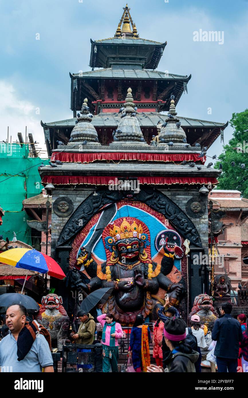 Shree Bhadrakali, Basantapur, Kathmandu Stock Photo - Alamy