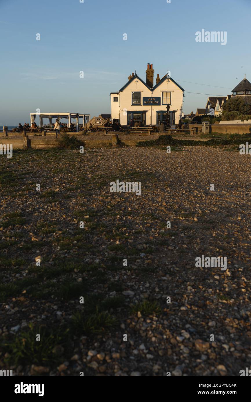 Old Neptune pub on the 6th October 2022 at Whitstable Beach in ...