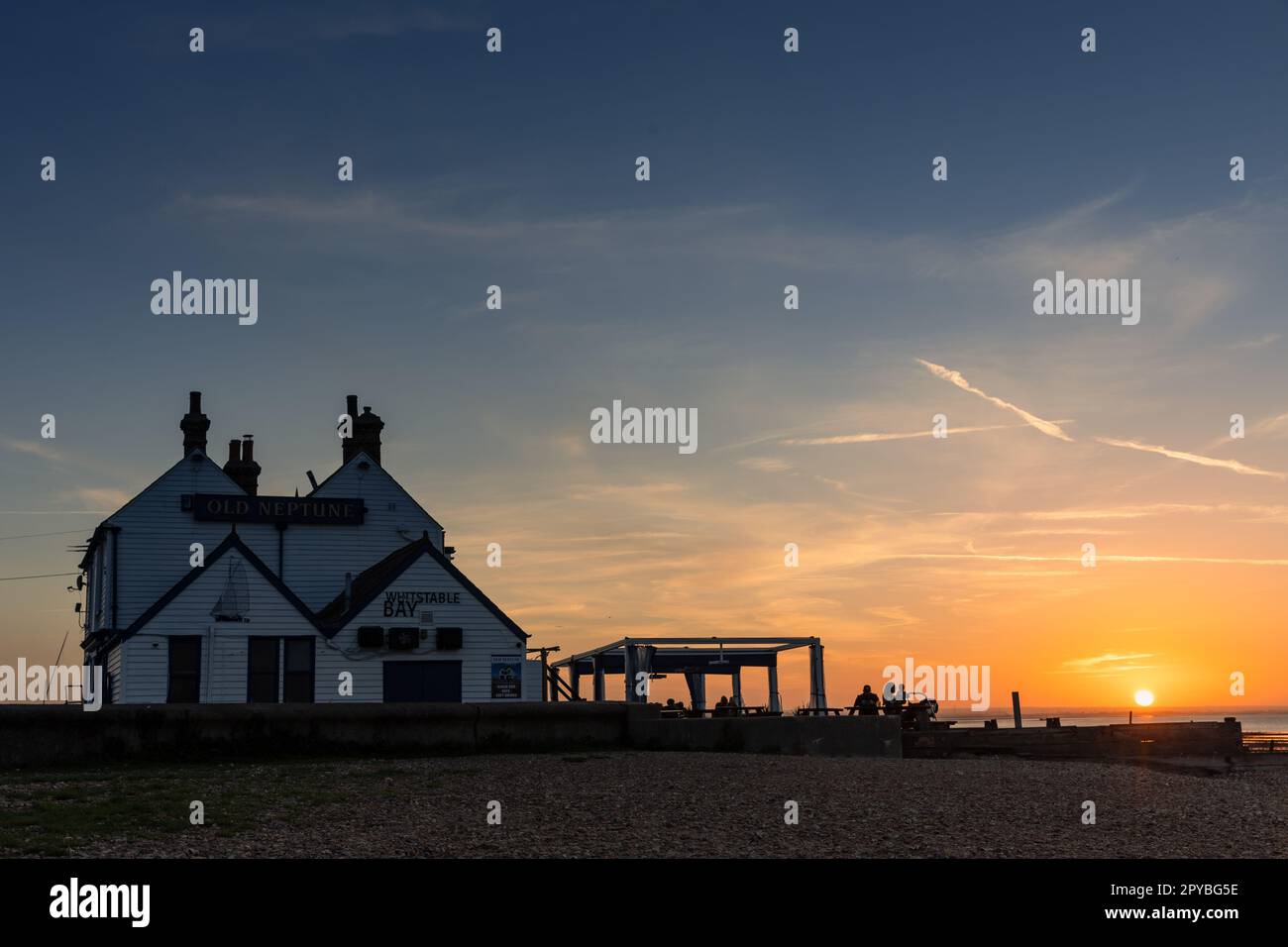 Old Neptune pub on the 6th October 2022 at Whitstable Beach in ...