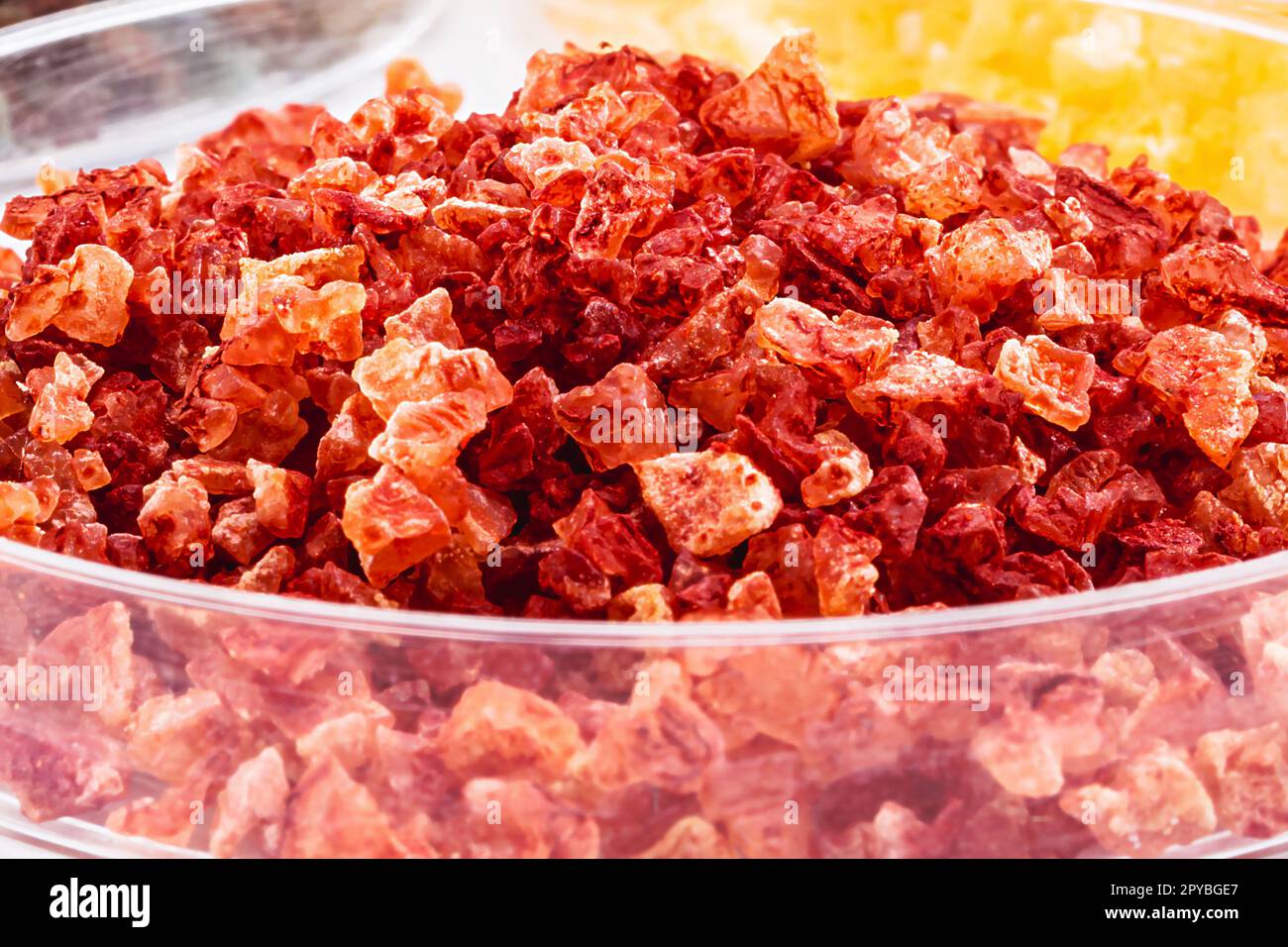 Molten chloride salts, crystals and crystallized rare earth sediments ...