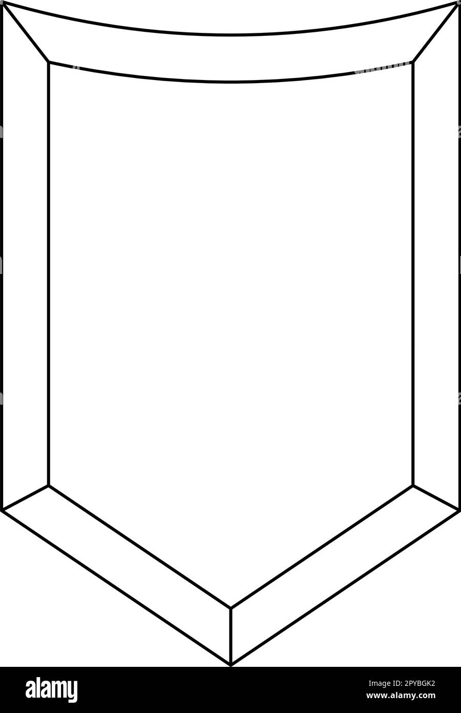 Shield line art vector icon protect and security outline symbol Stock ...