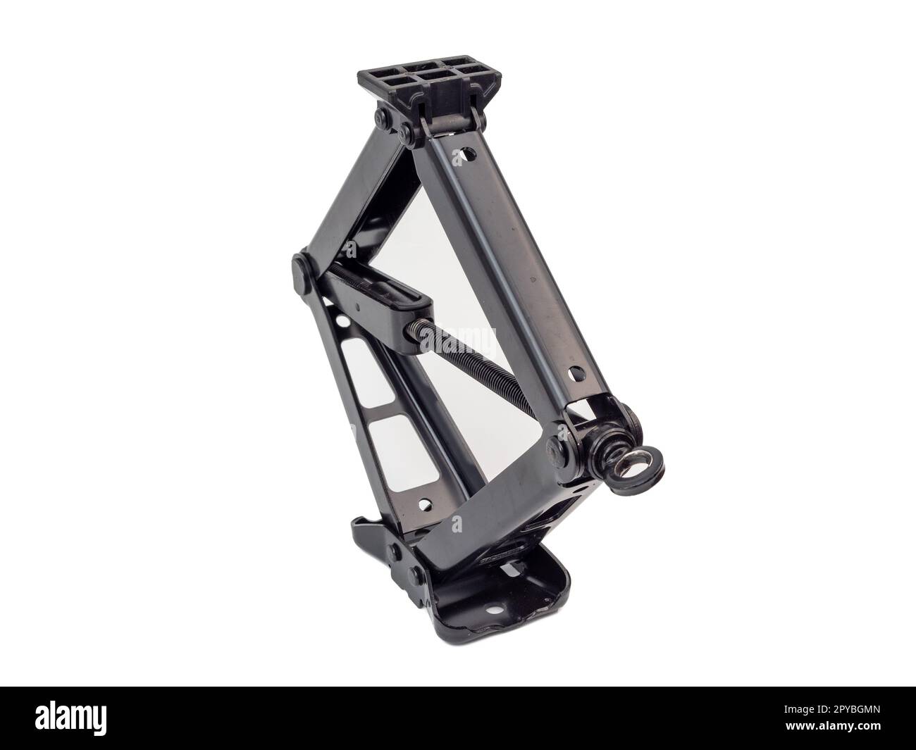 Car jack isolated on white background. Jack close-up Stock Photo - Alamy