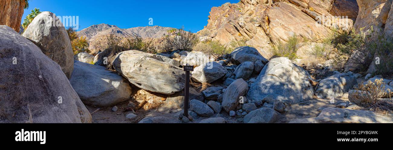 Tahquitz Canyon - Palm Springs, CA, USA: December 11, 2021: Rockscapes ...